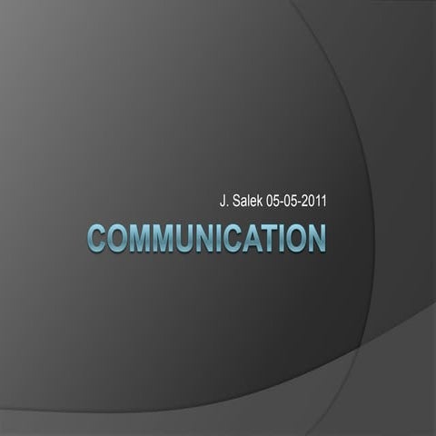 Communication | PPT