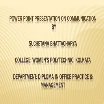 Communication | PPTX