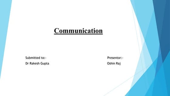 Fundamentals of Communication Skills (Mind-map) | PDF