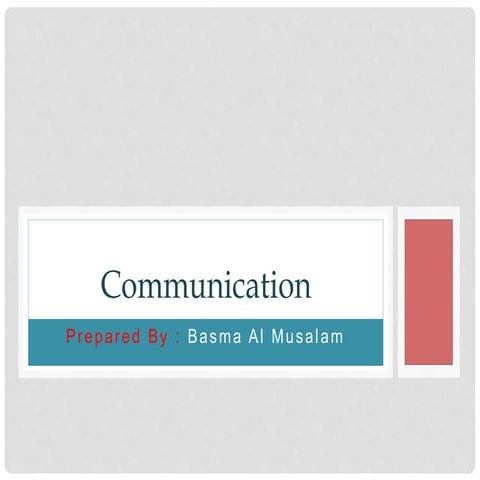Communication | PPTX