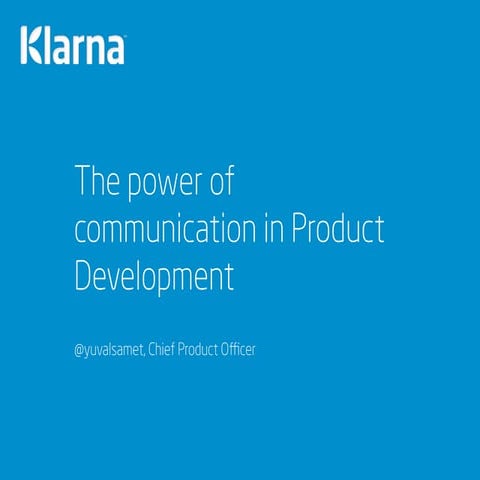 The power of communication in product development SUD14 | PDF
