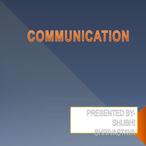 Communication | PPT