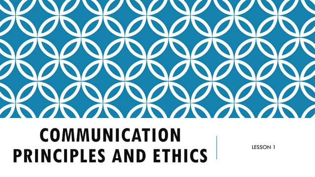 Ethics in Business Comunication | PPTX
