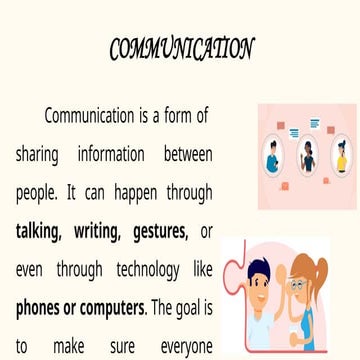 communication ppt for all the age group. | PPTX