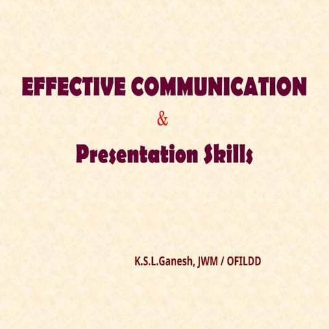 Communication skills for career enhancement and development | PPT