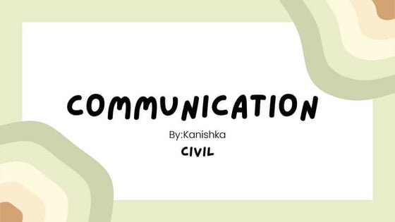 Technical Communication skills presentation | PPTX