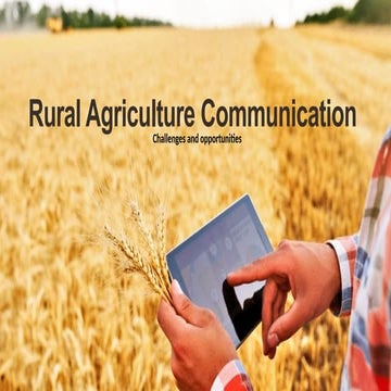 The Importance of Effective Communication in Farming | PPTX