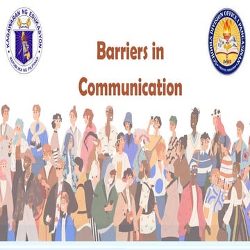 Different Barriers in Communication about Human | PPTX