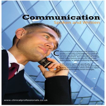 Communication - Spoken and Written | PDF