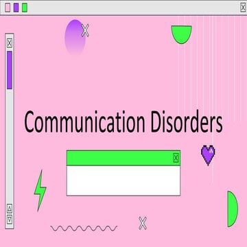 COMMUNICATION-DISORDERS-2.pdf SPED subject | PDF