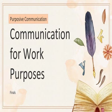 Communication-for-Work-Purposes.ppthsisjs | PPT
