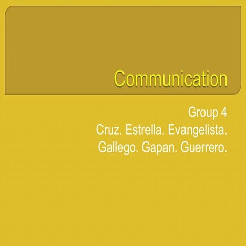 Communication group 4 | PPTX