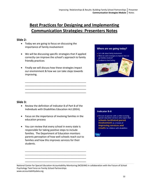 Unit 3: Parent-Friendly IEPs - Parental Involvement Notes | PDF