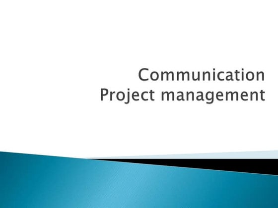 Project communication management | PPTX