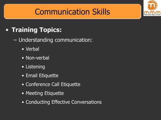 Basic communication skills | PPS