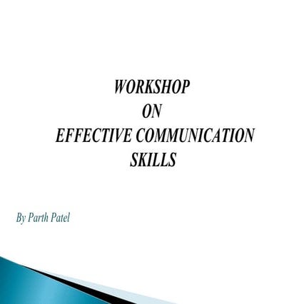 Effective communication skills | PPT
