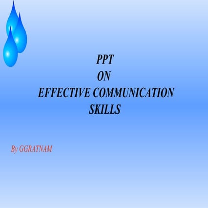 Communication skills | PPT