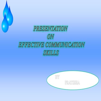 Effective Communication skills | PPTX