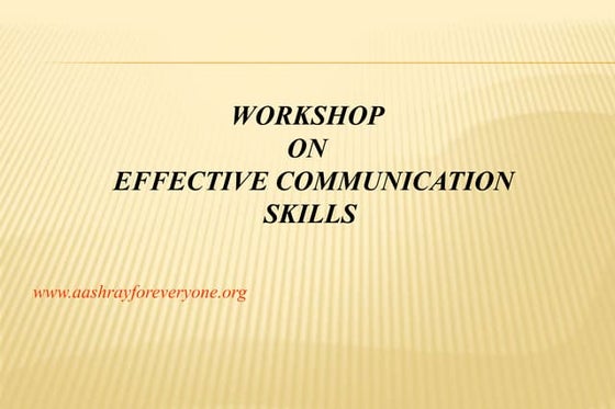 Effective Communication skill | PPT