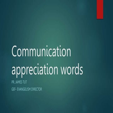 Communication - words of appreciation.pptx