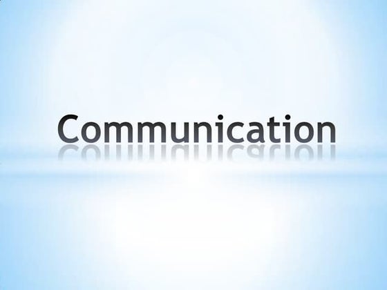 Basic Communication Styles | PPTX