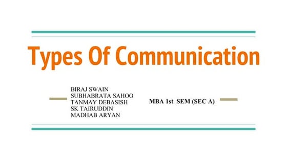 Channels of communication | PPTX