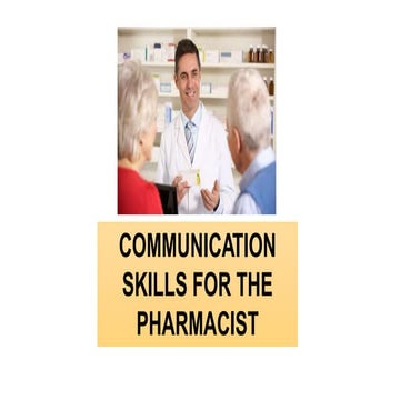 Communication skills for pharmacist1.pptx | Computer Networking | Computing