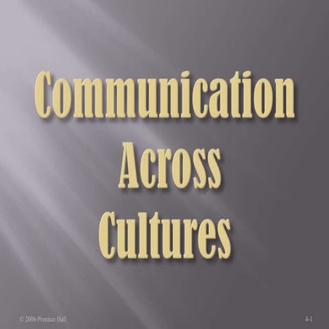 Communication across culture | PPT