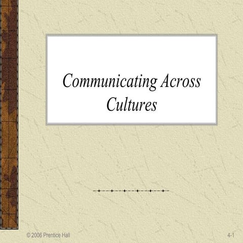 Communication across culture part 2 | PPTX