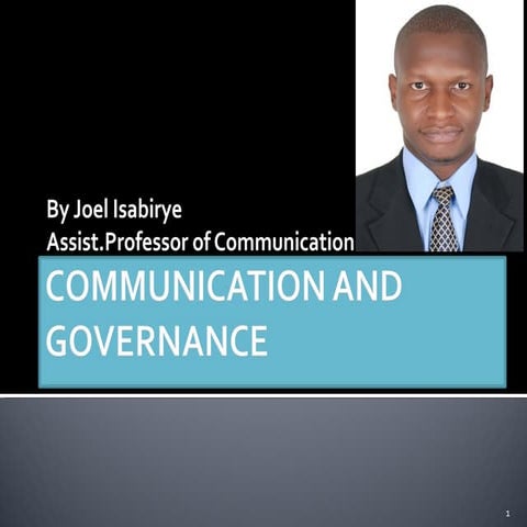 Communication and governance | PPT