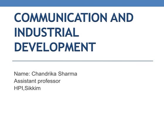 Communication and industry of sikkim | PDF