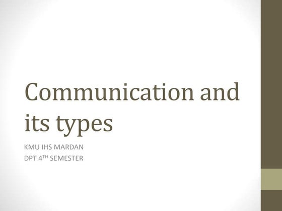 Traditional Methods of Communication | PPT