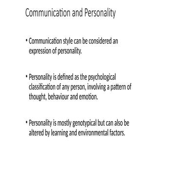Communication and how it impacts Personality.pptx