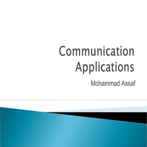 Communication applications | PPT
