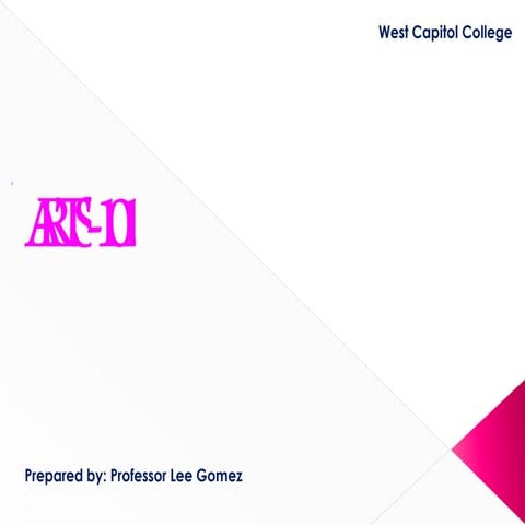 Communication arts 101 | PPTX