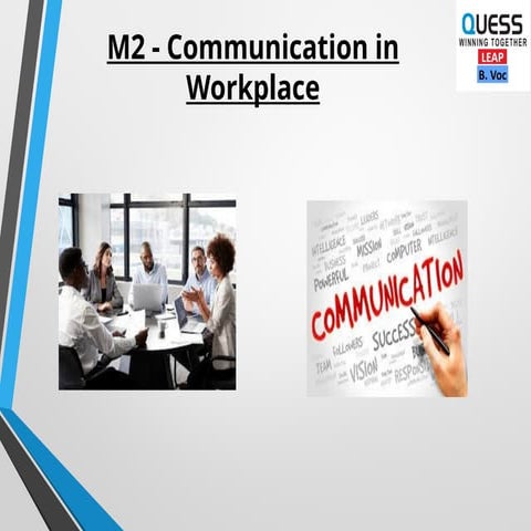 Communication at Workplace Communication at Workplace | PPTX