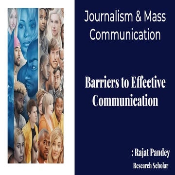 Barriers to Effective Communication | PDF