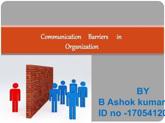 Powerpoint slides on barriers to effectice communication | PPTX