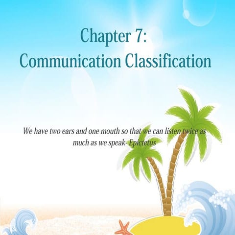 Communication classification | PPT