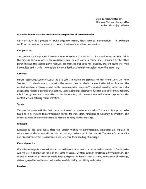 Process of communication || Communication Skills || By Dr. Anukriti ...