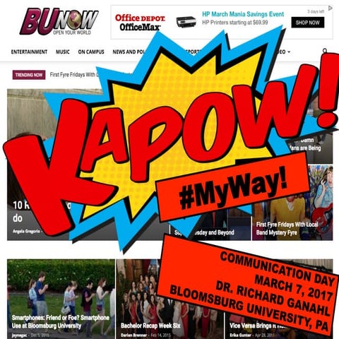 Communication Day Presentation: Kapow! #MyWay! | PDF