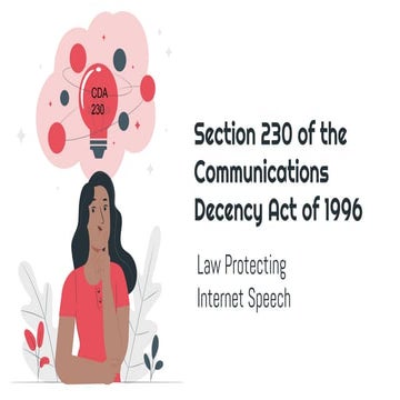 Section 230 of the Communications Decency Act of 1996 | PPTX