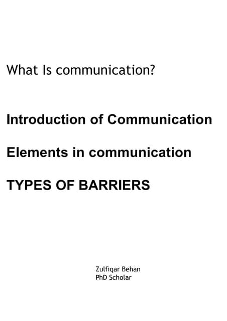 Dimensions of communication | PPTX
