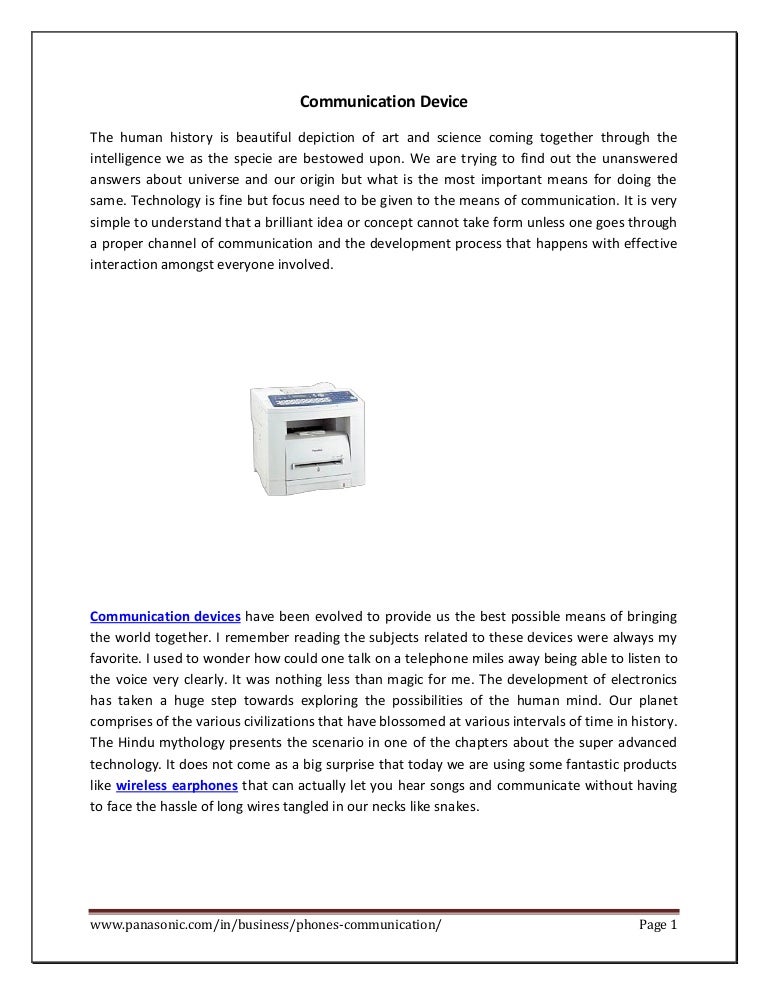 Communication devices