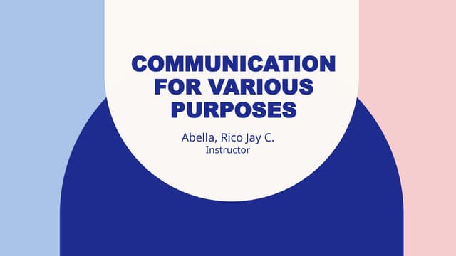 Types of speeches according to PURPOSE | PPTX