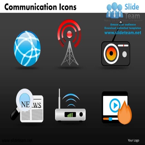 Communication icons powerpoint ppt slides. | PDF