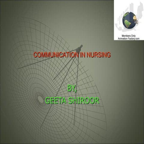 Communication in nursing | PPT
