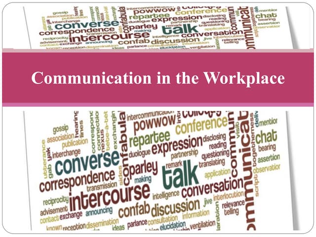Effective Communication At Workplace | PPTX