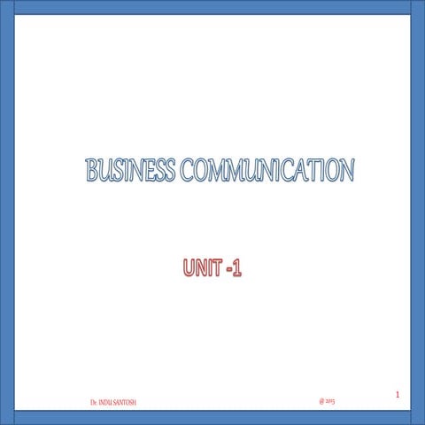 Communication intro | PPTX