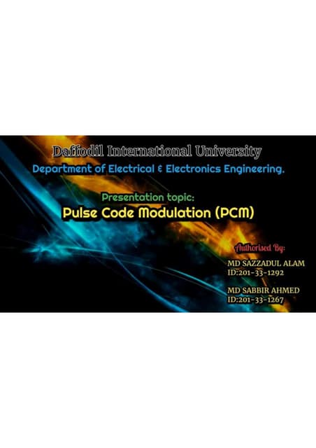 Pulse Code Modulation Pcmpptx Digital Audio Computer Software